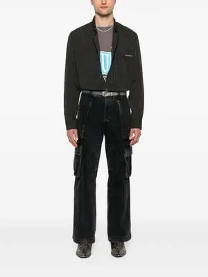 MARANT Jasolo Striped Cotton Shirt - Black