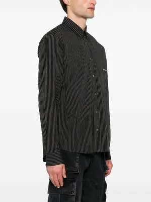 MARANT Jasolo Striped Cotton Shirt - Black