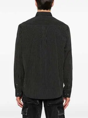 MARANT Jasolo Striped Cotton Shirt - Black
