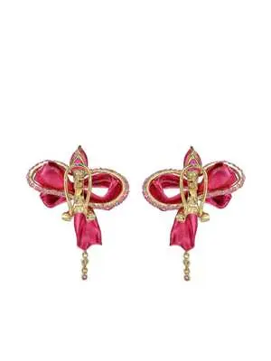 ANABELA CHAN 18kt Yellow Gold Vermeil Cupid's Bow Ruby And Sapphire Earrings - Red