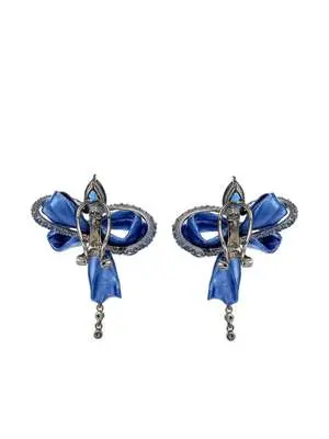 ANABELA CHAN 18kt Gold Cupid's Bow Sapphire Drop Earrings - Blue