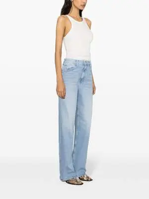 MOTHER The Spinner High-rise Straight-leg Jeans - Blue
