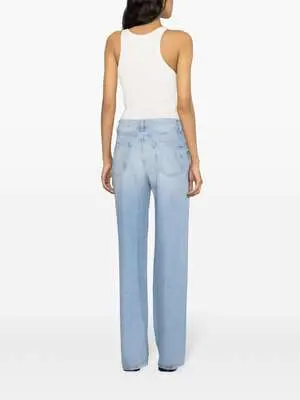 MOTHER The Spinner High-rise Straight-leg Jeans - Blue