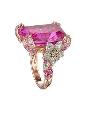 ANABELA CHAN 18kt Gold Vermeil Rose Cinderella Ring - Pink