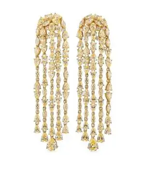 ANABELA CHAN 18kt Yellow Vermeil Cascade Diamond Earrings - Gold