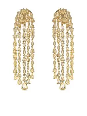 ANABELA CHAN 18kt Yellow Vermeil Cascade Diamond Earrings