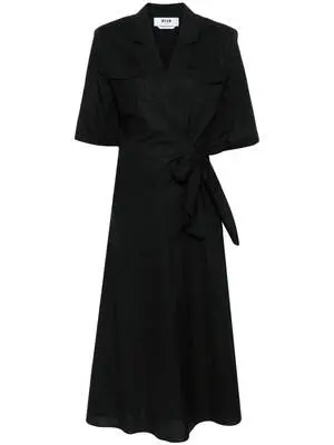 Msgm V Neck Day Dresses