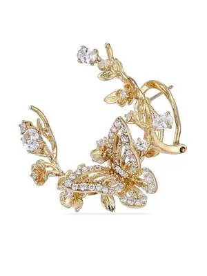 ANABELA CHAN 18kt Vermeil Diamond Floral Earrings