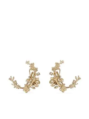 ANABELA CHAN 18kt Vermeil Diamond Floral Earrings