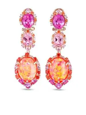 ANABELA CHAN 18k Yellow Vermeil Ocean Opal And Sapphire Drop Earrings - Gold