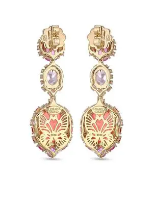 ANABELA CHAN 18k Yellow Vermeil Ocean Opal And Sapphire Drop Earrings