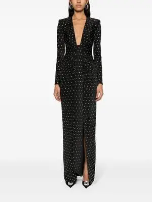 NISSA Crystal-embellished Maxi Dress