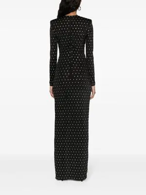 NISSA Crystal-embellished Maxi Dress