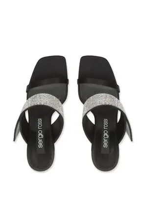 SERGIO ROSSI Paris 95mm Silk Mules