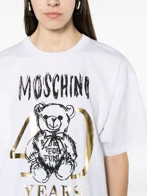 Moschino Teddy Bear-print Cotton T-shirt