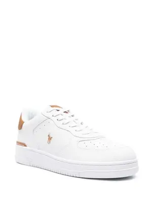 Polo Ralph Lauren Pony Leather Sneakers - White