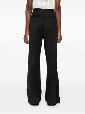 R13 High-waisted Wide-leg Trousers