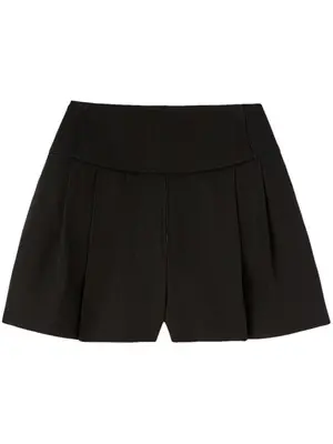 JIL SANDER Pleated Cotton Shorts