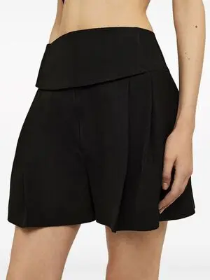 JIL SANDER Pleated Cotton Shorts