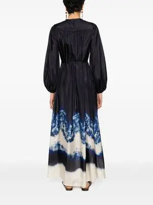 Zimmermann Junie Billow Maxi Dress With Abstract Print