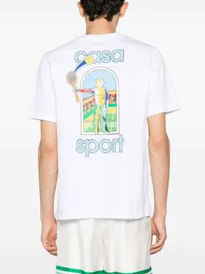 Casablanca Le Jeu-print Cotton T-shirt