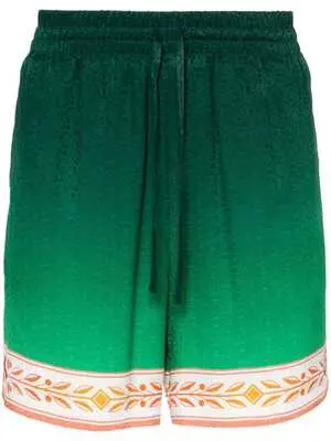 Casablanca Unity Is Power Silk Shorts