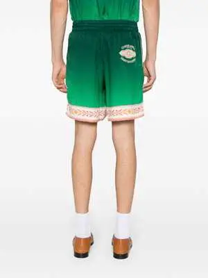Casablanca Unity Is Power Silk Shorts