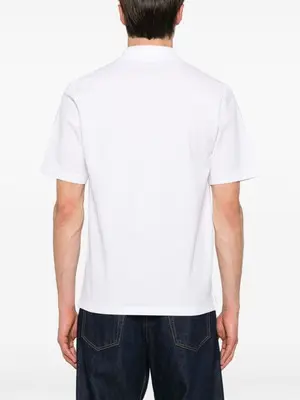 LANVIN Logo-embroidered Piqué Polo Shirt