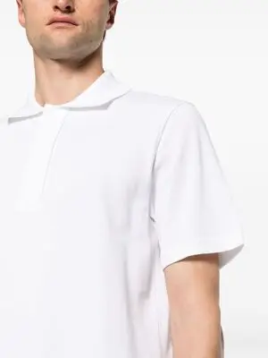 LANVIN Logo-embroidered Piqué Polo Shirt