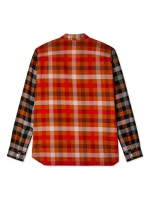 Rick Owens Check-print Panelled Shirt