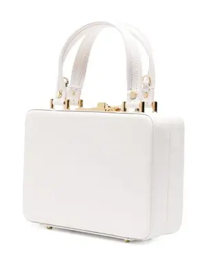 GIANVITO ROSSI Valì Leather Tote Bag - White