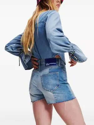 Karl Lagerfeld High-rise Denim Shorts