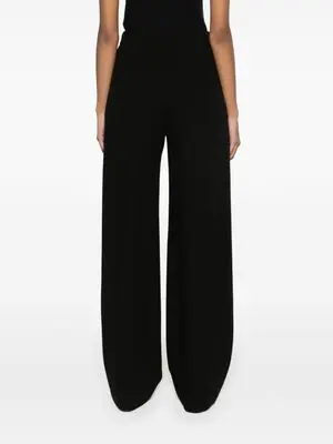 Valentino Garavani Wide-leg Silk Trousers - Black