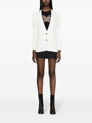 Alessandra Rich Single-breasted Bouclé Blazer