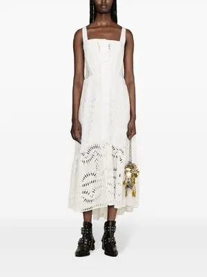 Charo Ruiz Ibiza Nissy Embroidered Maxi Dress - White