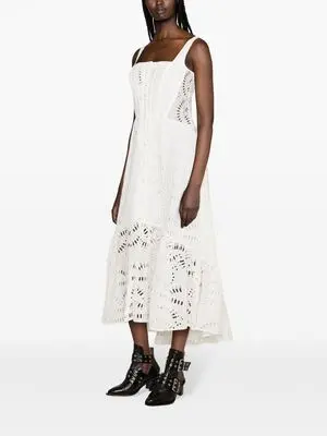 Charo Ruiz Ibiza Nissy Embroidered Maxi Dress - White