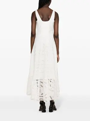 Charo Ruiz Ibiza Nissy Embroidered Maxi Dress - White