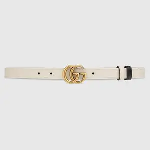 Gucci Gg Marmont Reversible Skinny Belt