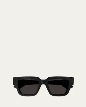 Bottega Veneta Engraved Logo Acetate Cat Eye Sunglasses