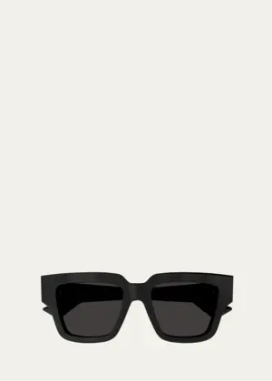 Bottega Veneta Engraved Logo Acetate Cat Eye Sunglasses