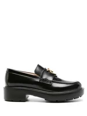 Pinko Love Birds Leather Loafers