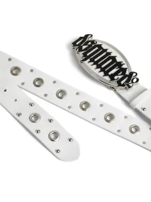 Dsquared2 Logo-buckle Leather Belt - White