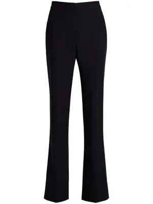 Another Tomorrow Slim-cut Tailored Trousers - Black