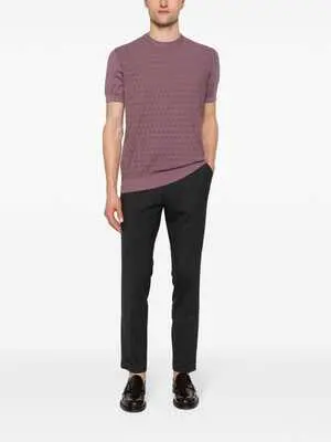 PT TORINO Pleated Slim-cut Trousers - Grey