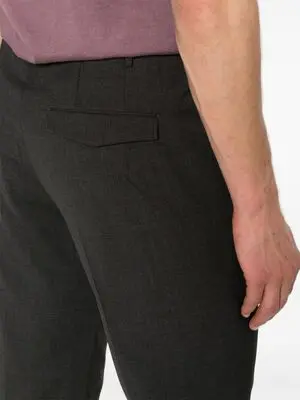 PT TORINO Pleated Slim-cut Trousers - Grey