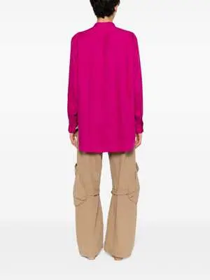 MARANT ETOILE Britten Embroidered-detail Shirt - Pink