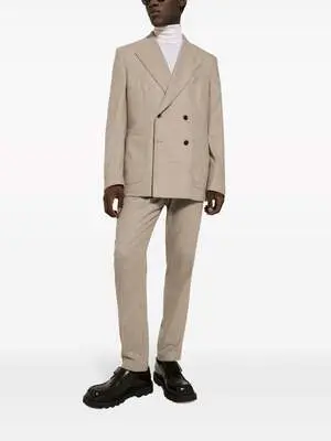 Dolce & Gabbana Pressed-crease Trousers - Neutrals
