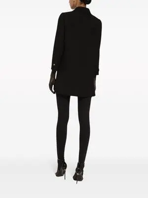 Dolce & Gabbana Logo-engraved Single-breasted Coat