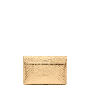 TOM FORD Laminated Stamped Python Leather Monarch Mini Bag