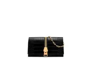 TOM FORD Stamped Croc Leather Jennifer Mini Bag On Chain
